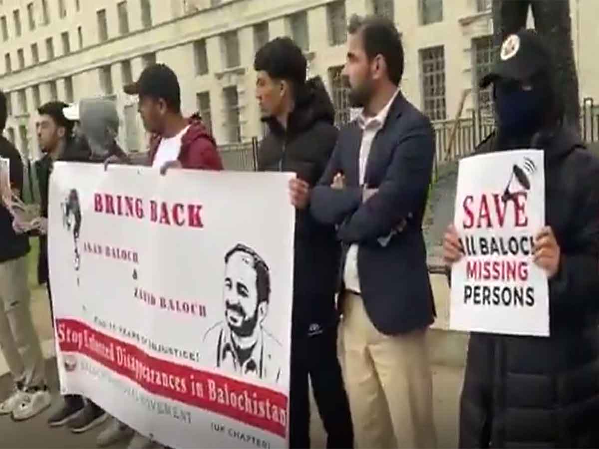 Baloch National Movement protests outside Downing Street, spotlighting ...