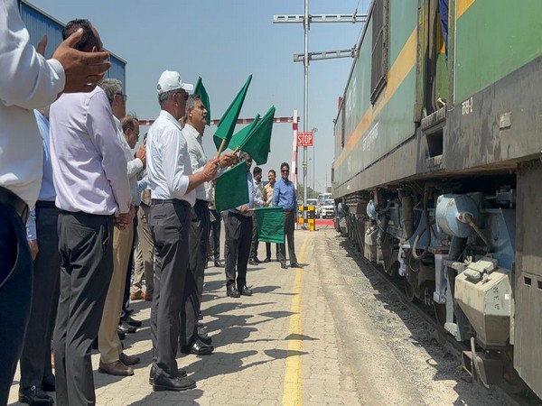 First double-stack container train flagged off from Hind Terminal at Palwal