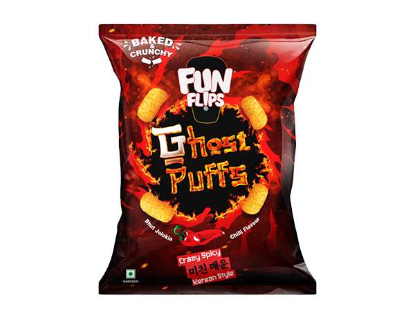 Fun Flips by JK Foods Launches 'Ghost Puffs' - A Fiery Snack Experience ...