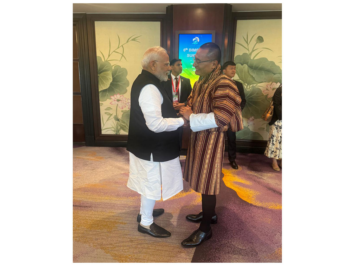PM Modi meets "good friend" Bhutan PM, says relations between two nations robust