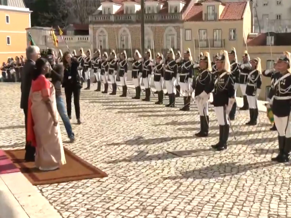 President Murmu accorded Guard of Honour in Portugal, calls for deeper bilateral ties