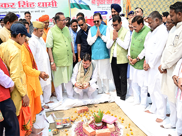 Uttarakhand CM Dhami performs bhoomi pujan for 213-foot national flag ...