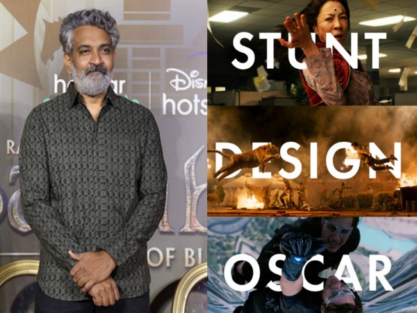 SS Rajamouli elated at RRR's mention in Oscar's new Stunt Design ...
