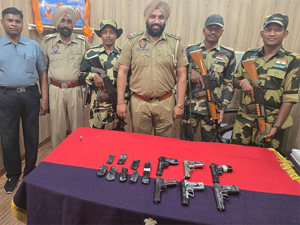 BSF, Punjab Police recover a huge cache of arms at Amritsar border