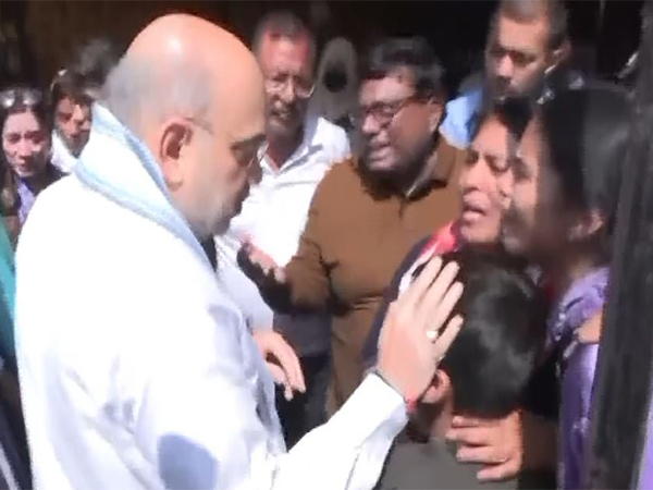 Union Home Minister Amit Shah meets grieving families of Pahalgam terror attack victims