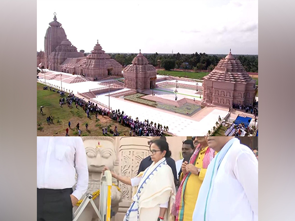 West Bengal CM Mamata Banerjee attends 'Pran Pratishtha' ceremony of Shri Jagannath Temple in Digha