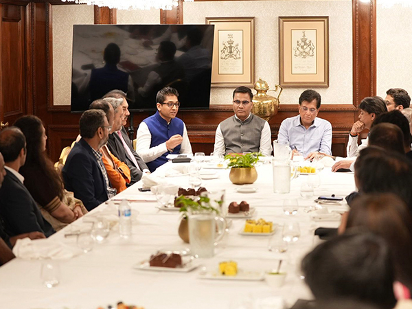 Union Minister Piyush Goyal meets Indian representatives in London