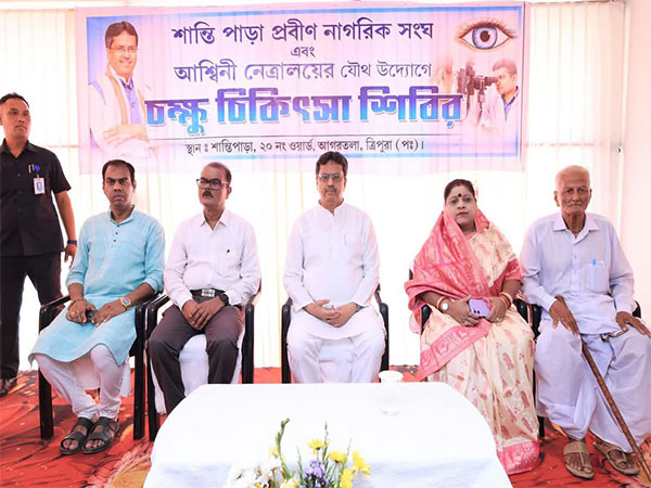 Tripura CM Manik Saha attends free eye check-up camp in Agartala