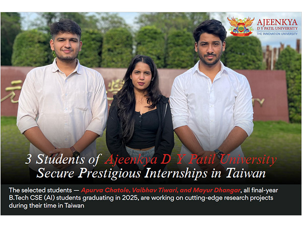 In A Glorious Moment, 3 Students of Ajeenkya D Y Patil University Secure Prestigious Internships ...