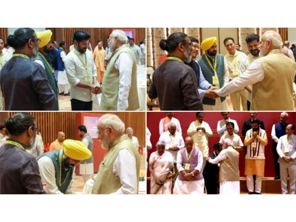 Punjab, Jharkhand, Telanagana CMs meet PM Modi at NITI Aayog meeting