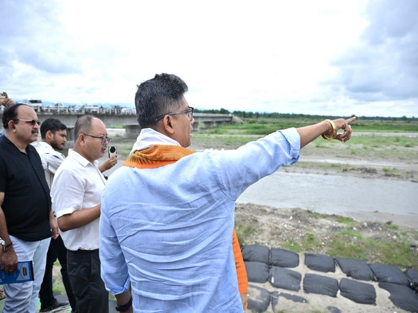 Assam: Minister Pijush Hazarika takes stock of embankment breach repair ...