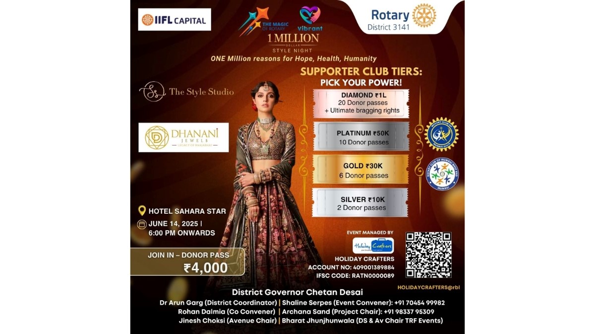 Rotary District 3141 Presents the Grand Finale of TRF Events: 1 Million ...