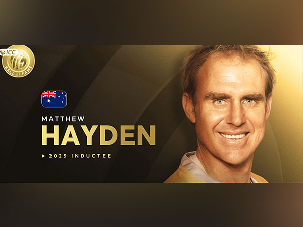 Australia's batting legend Matthew Hayden inducted into ICC Hall of Fame