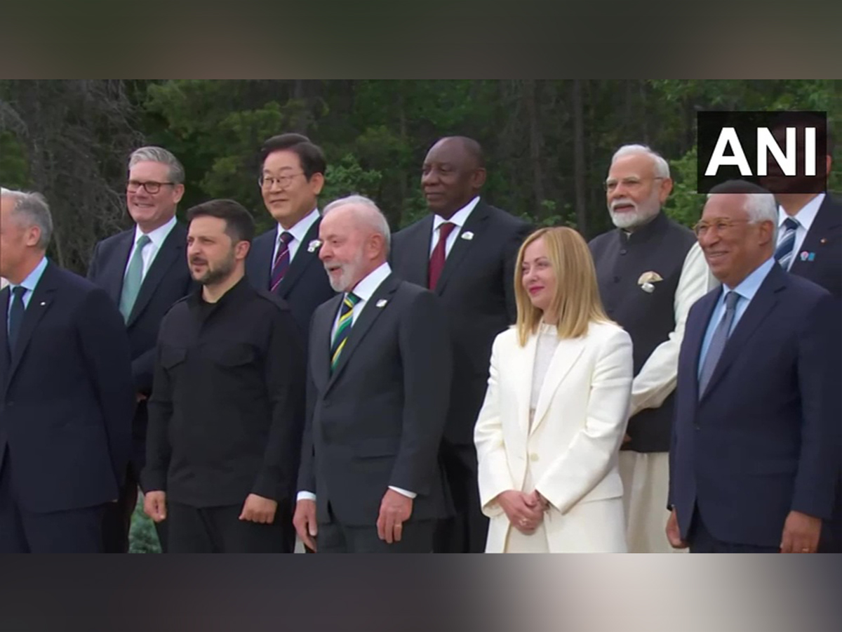 PM Modi joins world leaders for group photo at 51st G7 Summit in Kananaskis