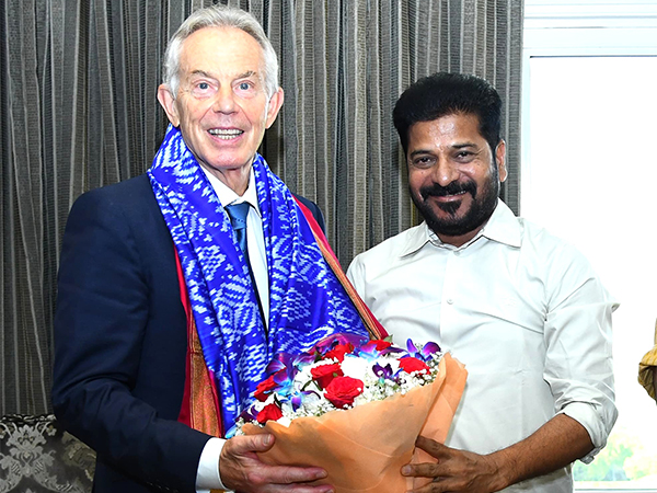 Tony Blair enthralled with presentation on Telangana Rising 2047 by CM ...