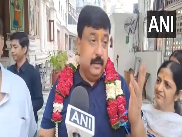 BJP's Ludhiana West candidate Jiwan Gupta offers prayers at Durga Mata Mandir ahead of bypoll ...