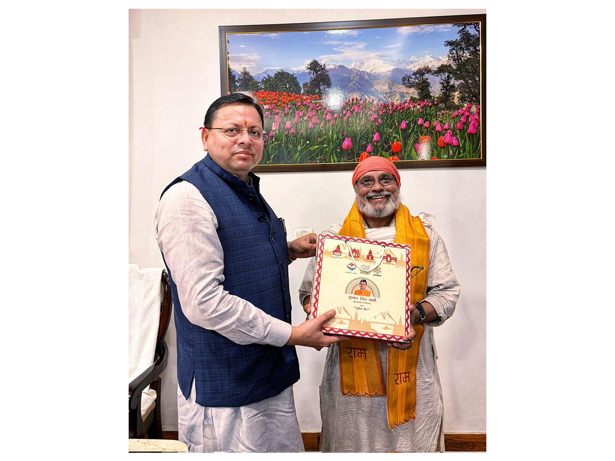 Uttarakhand CM Pushkar Singh Dhami meets Padma Bhushan awardee Anil Joshi