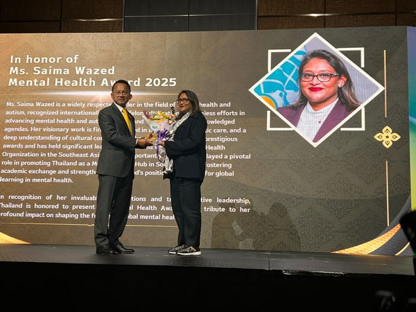 WHO Regional Director Saima Wazed conferred Mental Health Award 2025