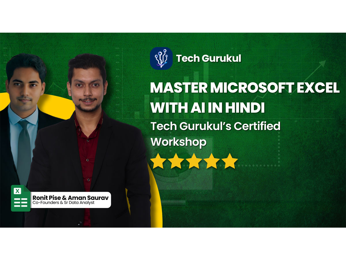 Master Microsoft Excel with AI in Hindi: Tech Gurukul's Certified Workshop