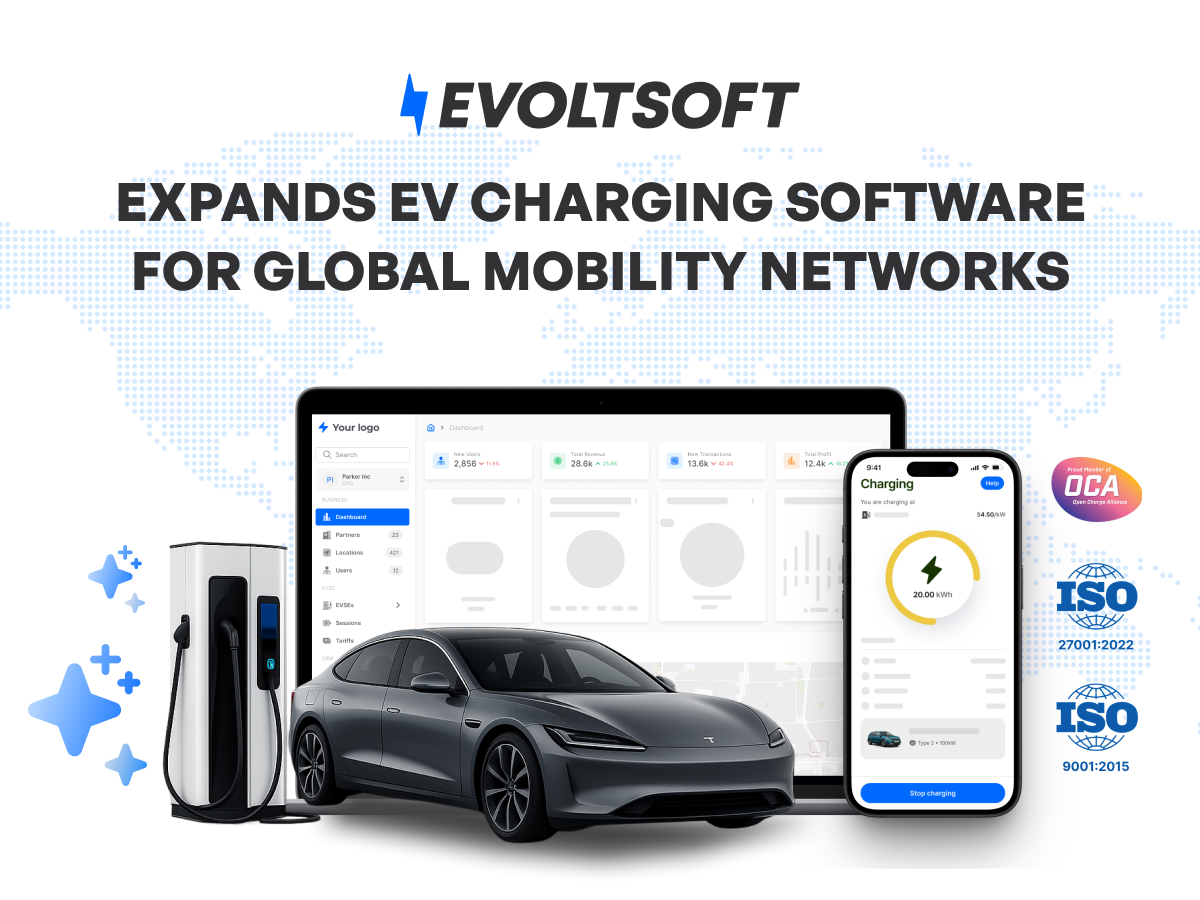 Evoltsoft Technologies Expands EV Charging Management Software to Power Global Electric Mobility ...
