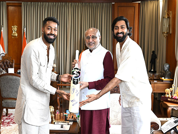 Indian all-rounders Hardik, Krunal meets Maharashtra Governor CP ...
