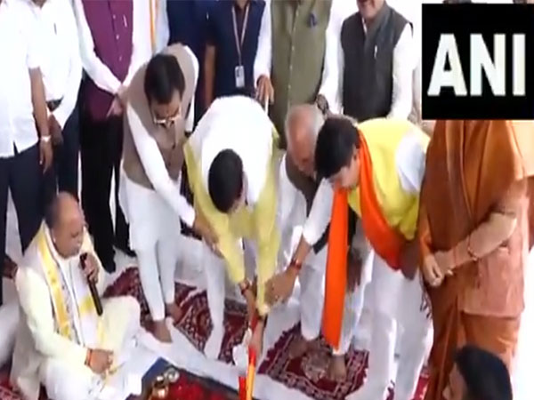 MP CM Mohan Yadav performs Bhoomi Pujan for construction of new MLA ...