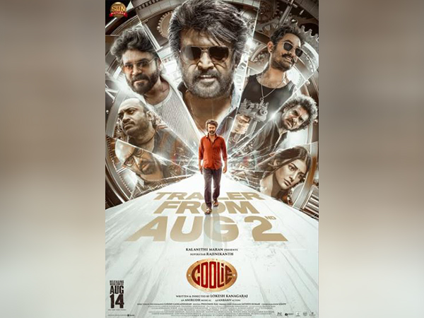 Rajinikanth's 'Coolie' trailer out on this date; makers drop intense poster