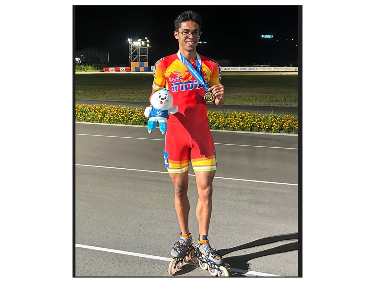 Noida's Anish Raj clinches gold for India at 20th Asian Roller-Skating Championships