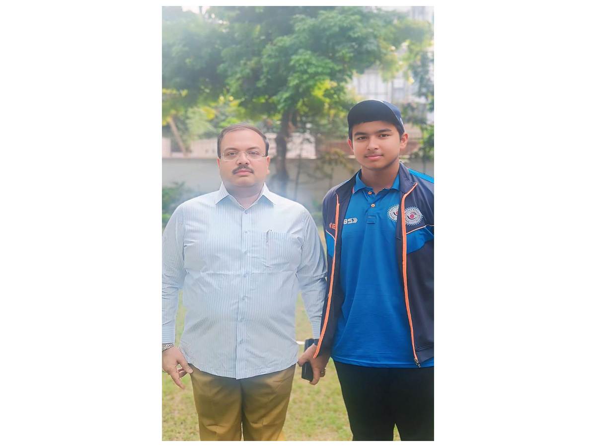 BCA president Rakesh Tiwari congratulates young sensation Vaibhav ...