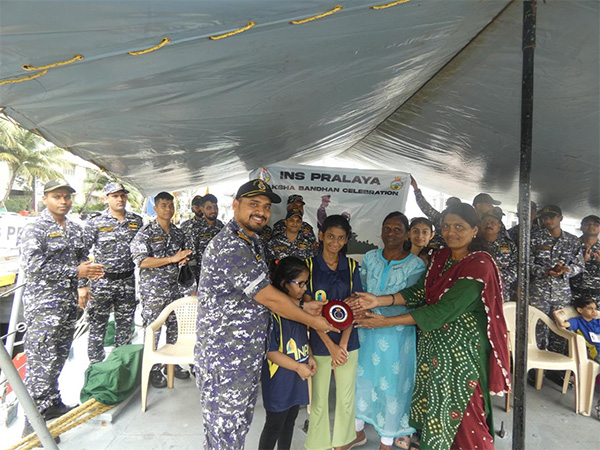 INS Pralaya celebrates Raksha Bandhan with specially-abled girls