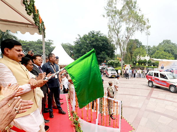 MP CM Mohan Yadav flags off 1200 FRVs for new 'Dial 112' emergency services