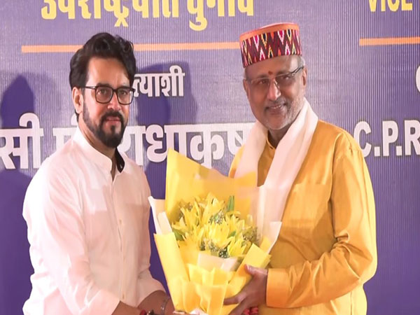 NDA VP nominee CP Radhakrishnan felicitated during meeting at Union ...