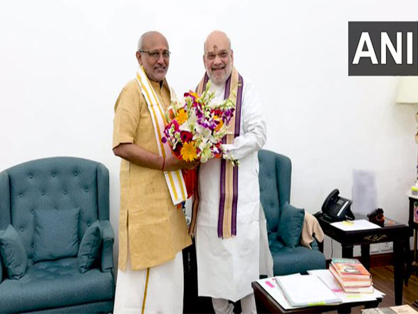 NDA's VP candidate CP Radhakrishnan meets Amit Shah in Delhi