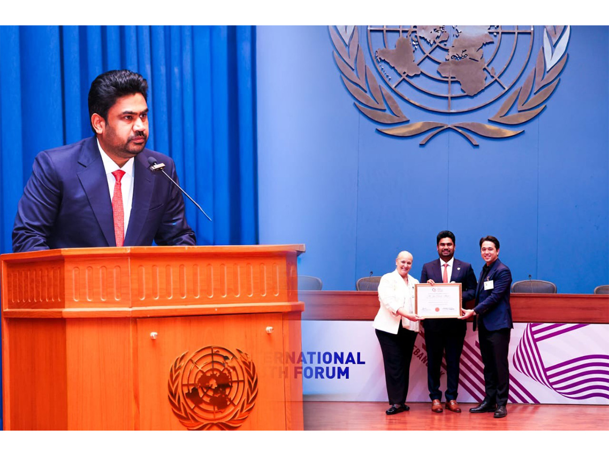 Mr. Jose Charles Martin Honoured at UNITED NATIONS with SDG Impact Award Presented by His ...