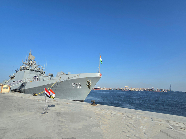 INS Trikand arrives in Alexandria for Exercise Bright Star 2025, to ...