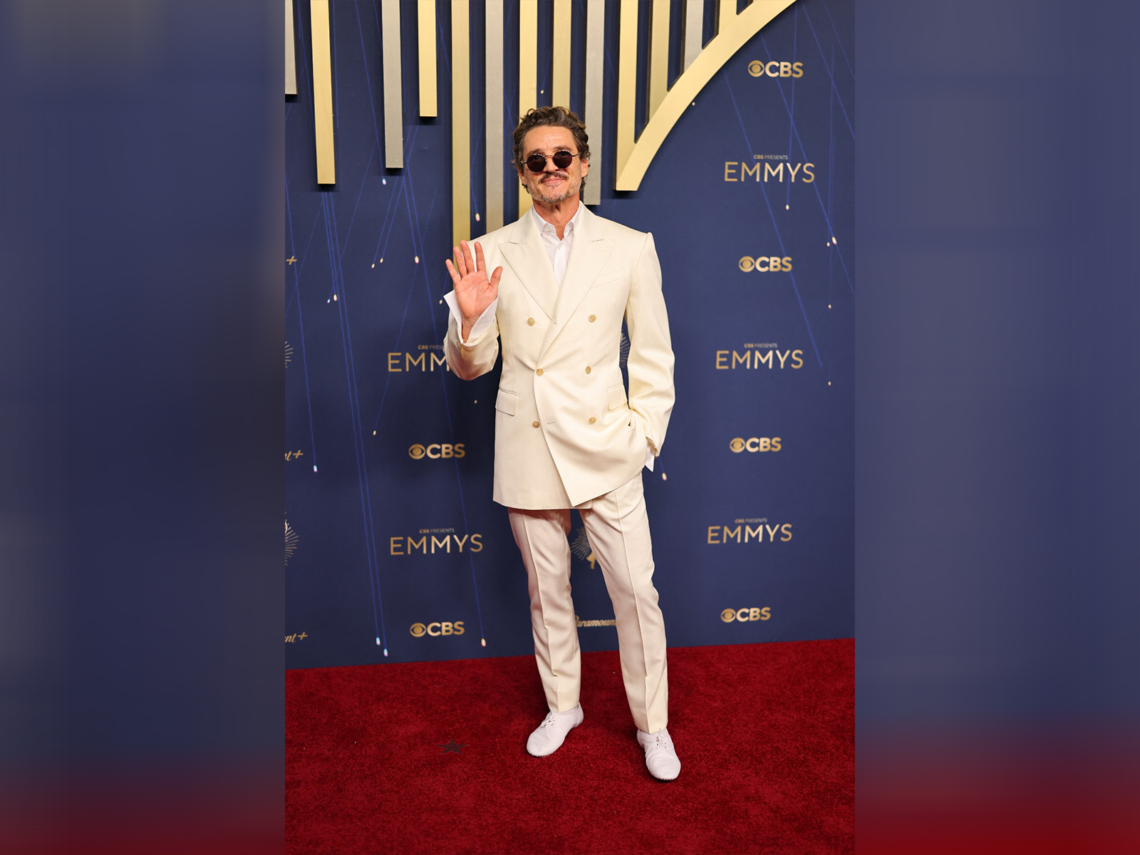 EMMYS 2025: Pedro Pascal looks dapper in all-white suit