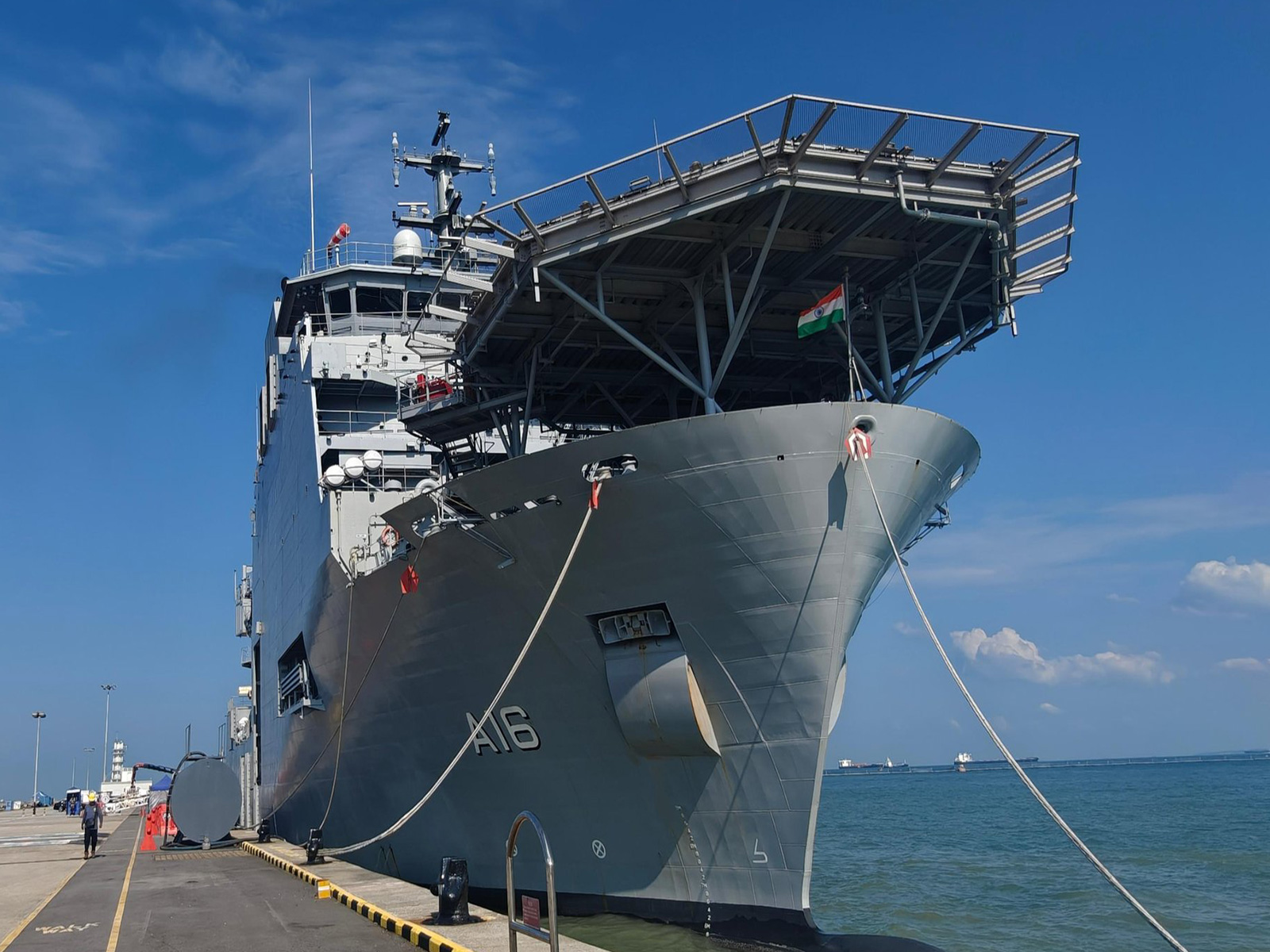 INS Nistar makes maiden port call at Singapore for Exercise Pacific ...