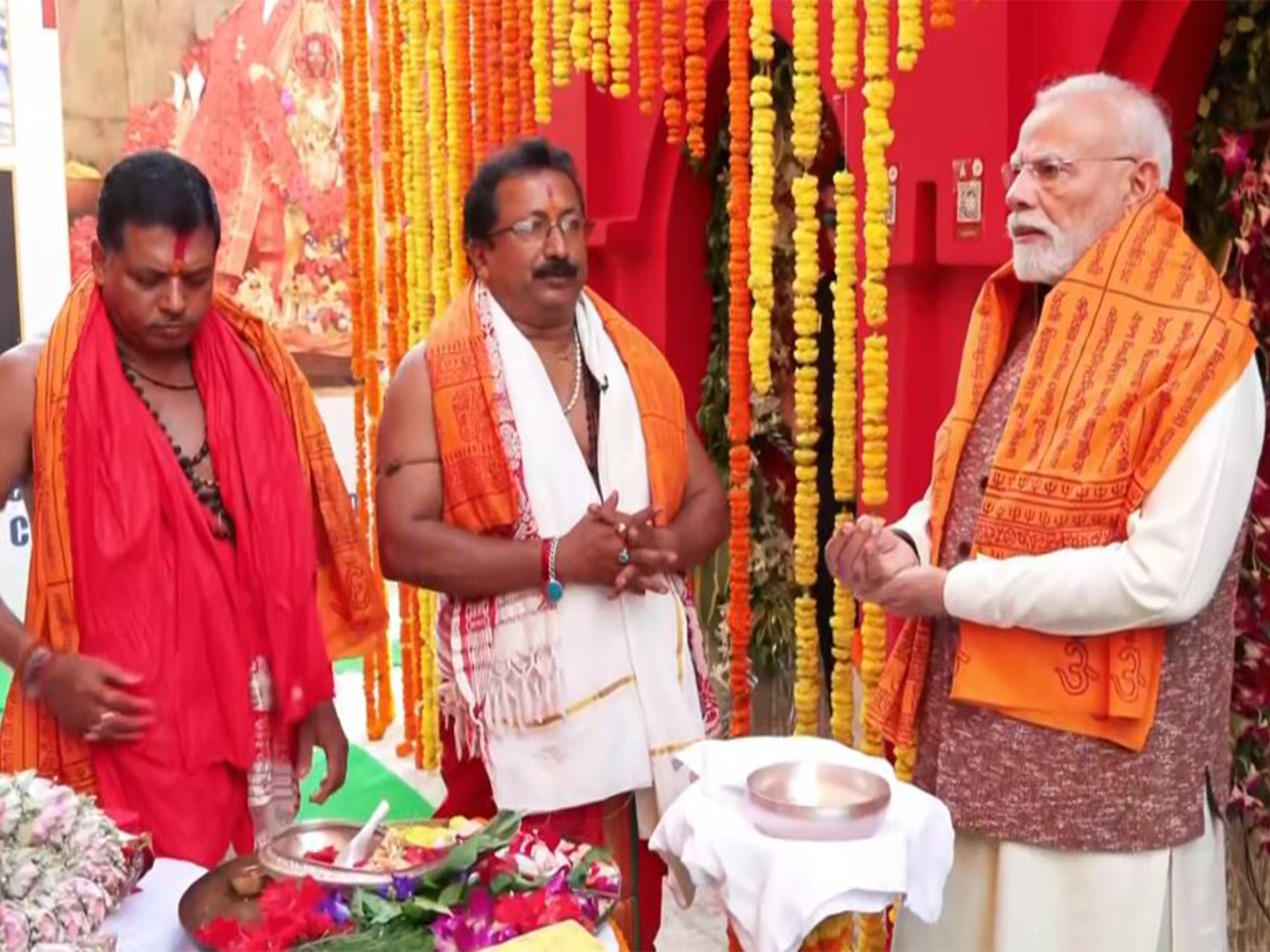 PM Modi offers prayers at Mata Tripura Sundari Temple in Tripura