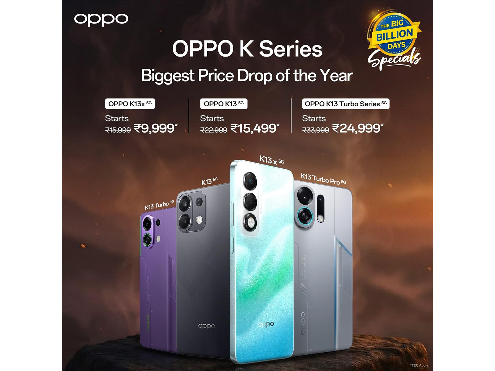 This Festive Season, Own OPPO K13x 5G -Toughest 5G Smartphone Under 10K* at ₹9,999 During the ...