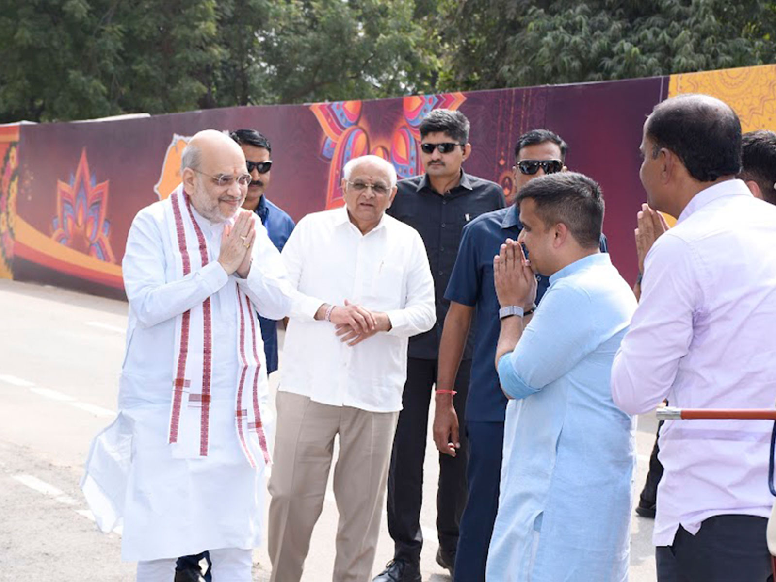 Union Home Minister Amit Shah lays foundation stone for six-lane expansion of Shantipura-Khoraj ...