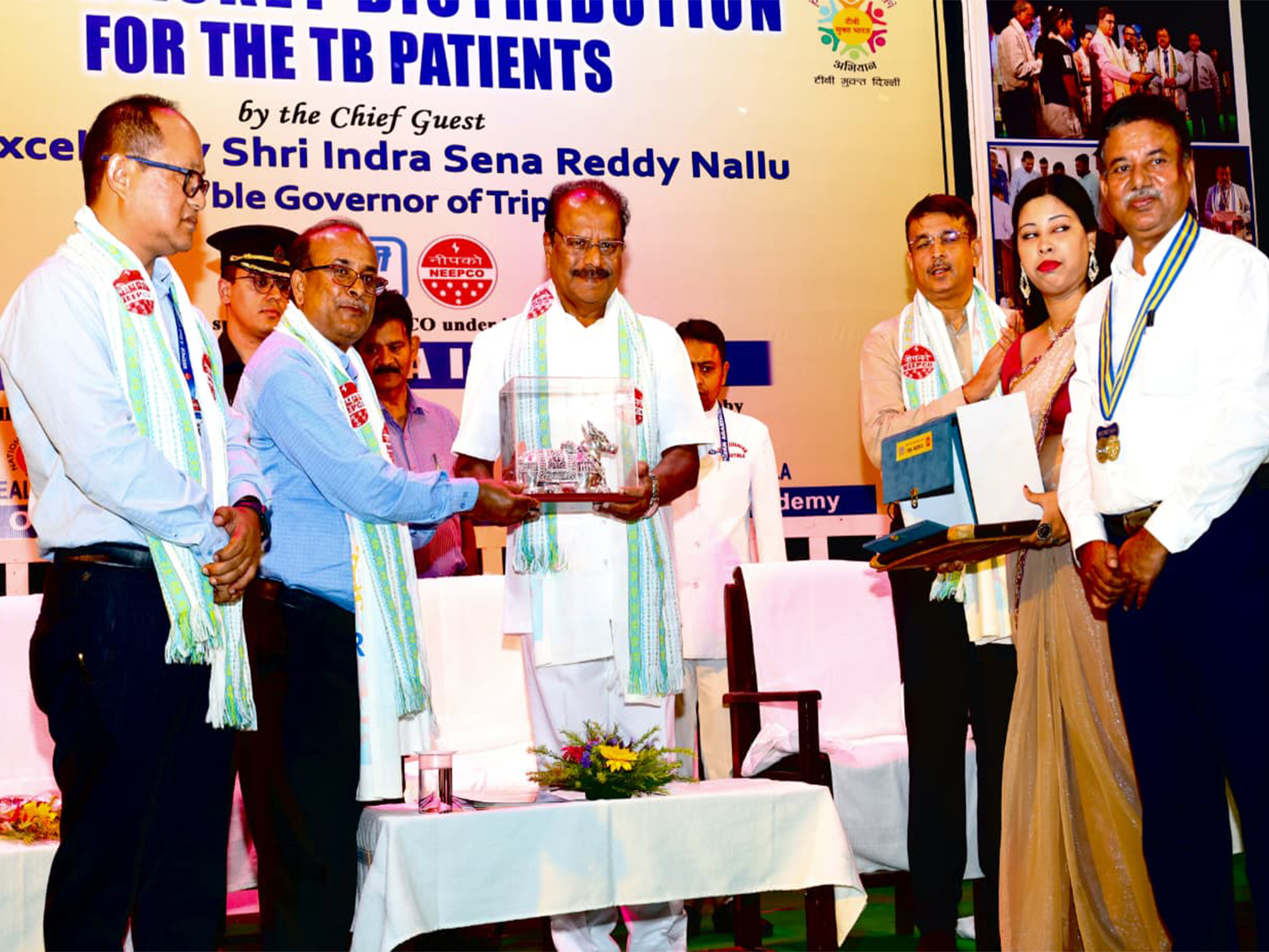 Tripura Governor launches food basket distribution for TB Patients ...