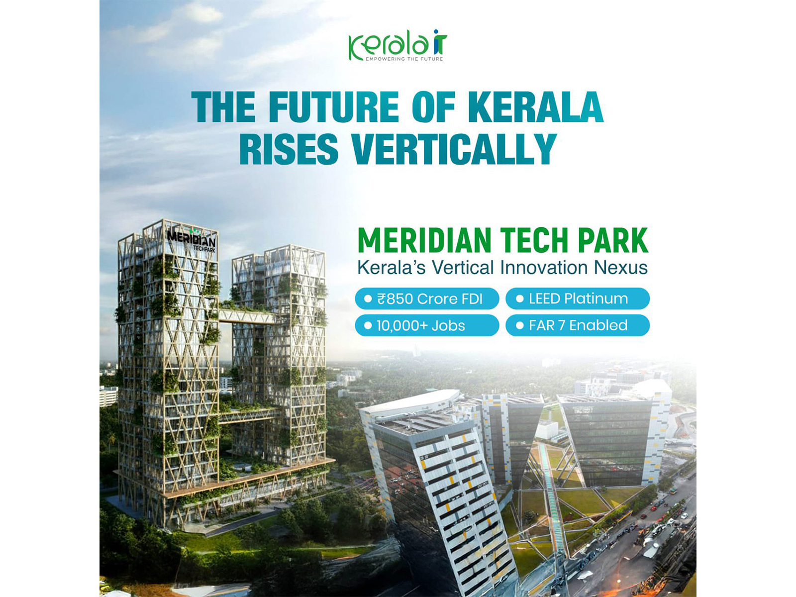 Kerala inks Rs 850 crore FDI deal for Meridian Tech Park, to create ...