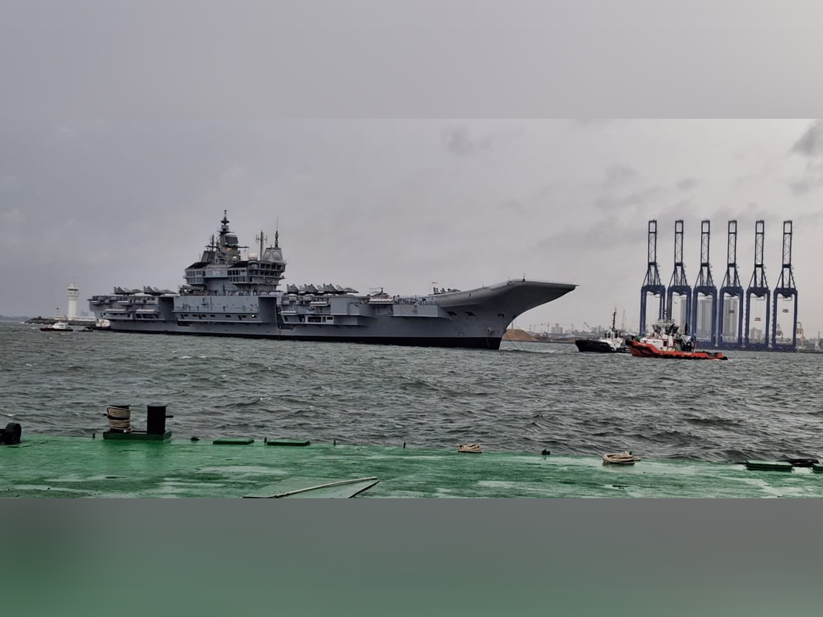 INS Vikrant arrives in Sri Lanka for International Fleet Review to mark ...