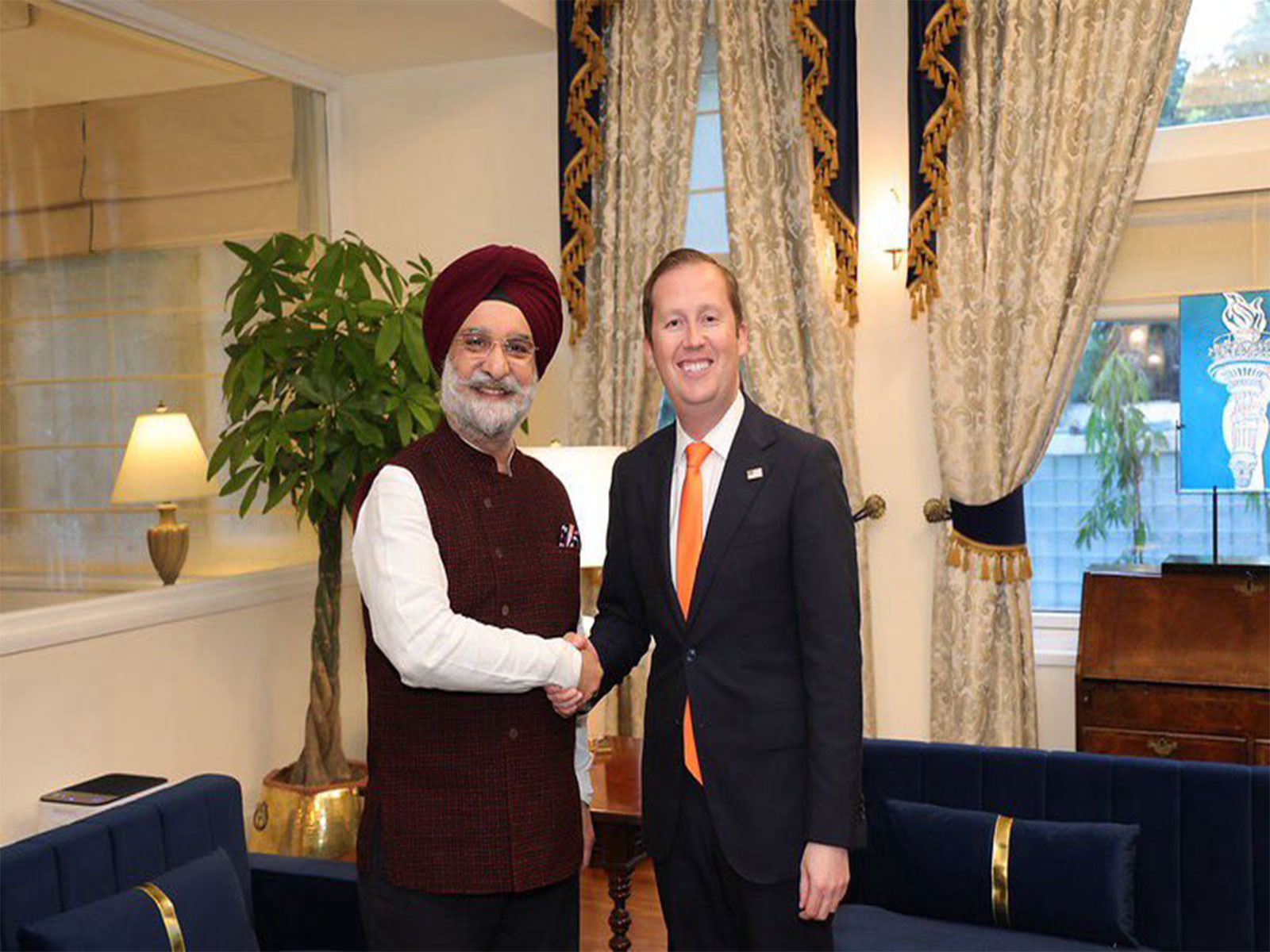 US reinforces strong ties with India as Delhi LG Taranjit Singh Sandhu ...