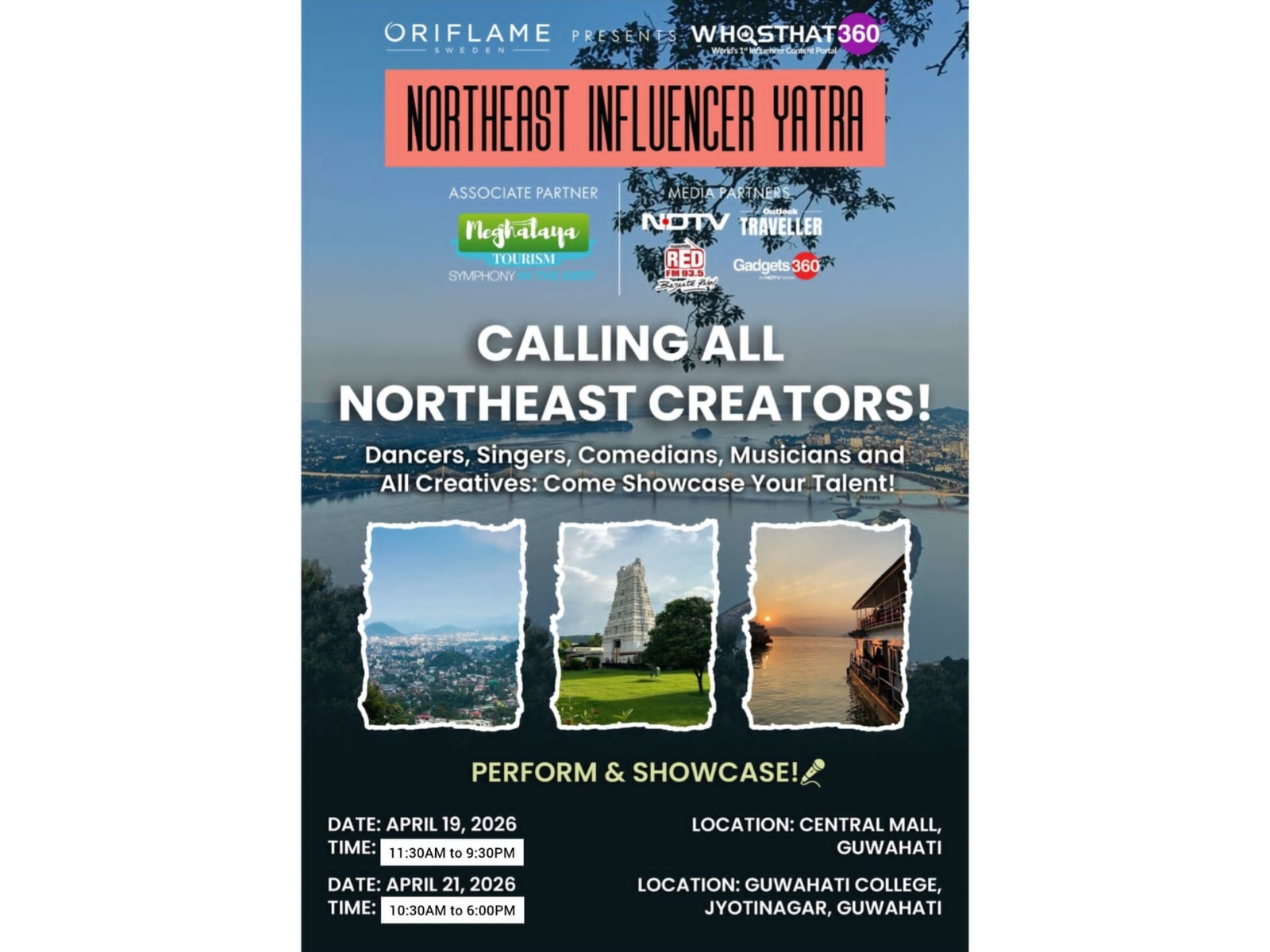Oriflame Presents WhosThat360 Northeast Influencer Yatra Arrives in ...