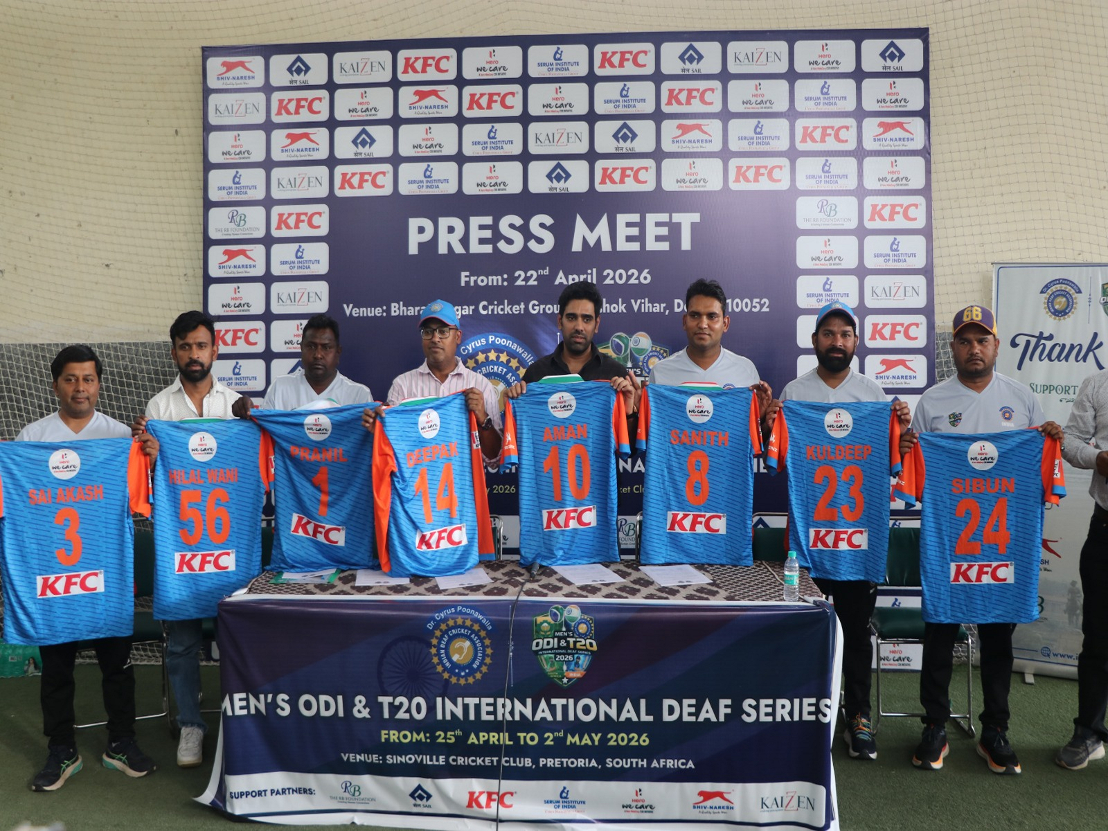 Indian Deaf cricket team unveils new jersey for upcoming ODI and T20I ...