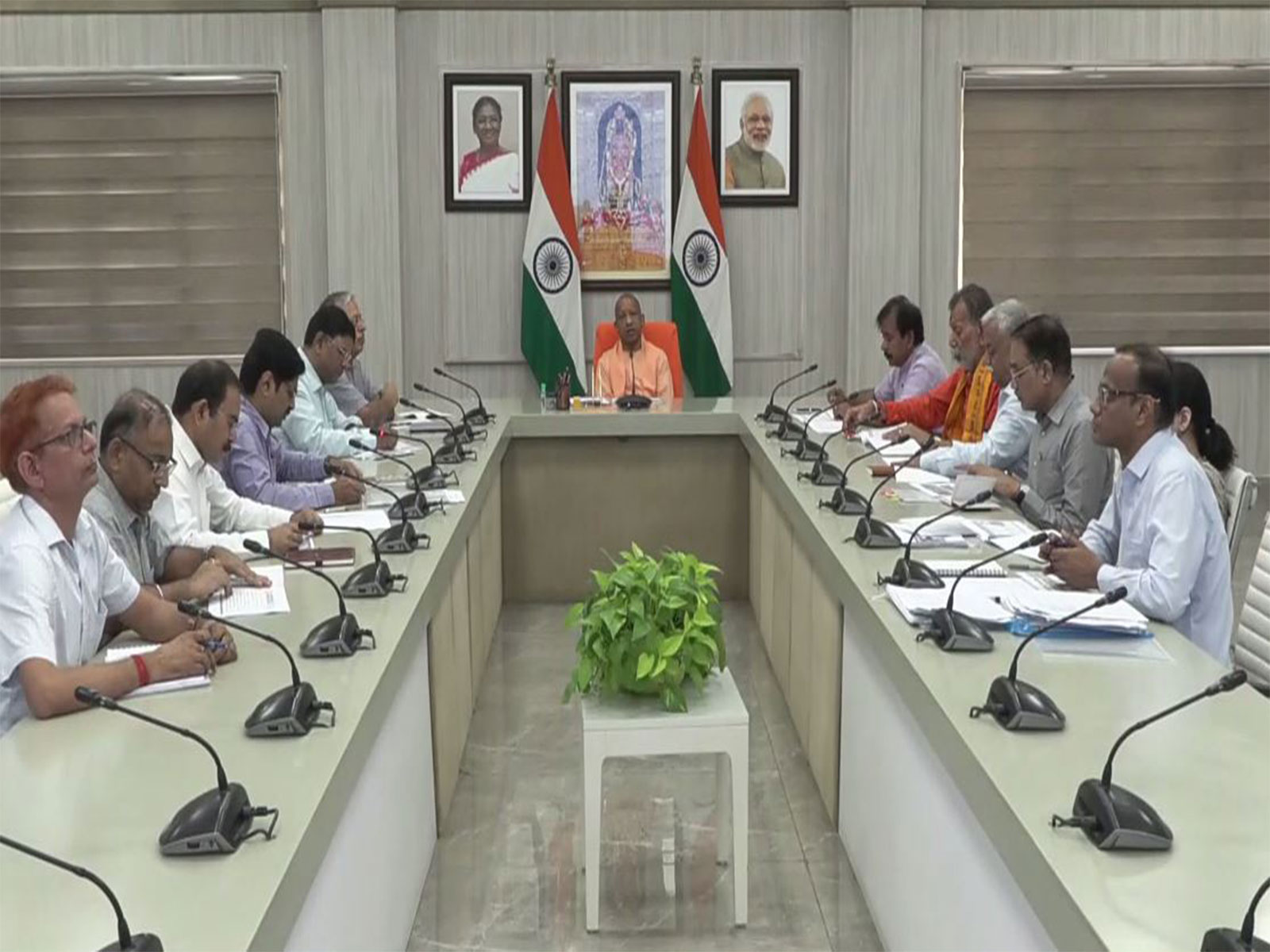 Uttar Pradesh CM Yogi Adityanath chairs meeting with Labour Department