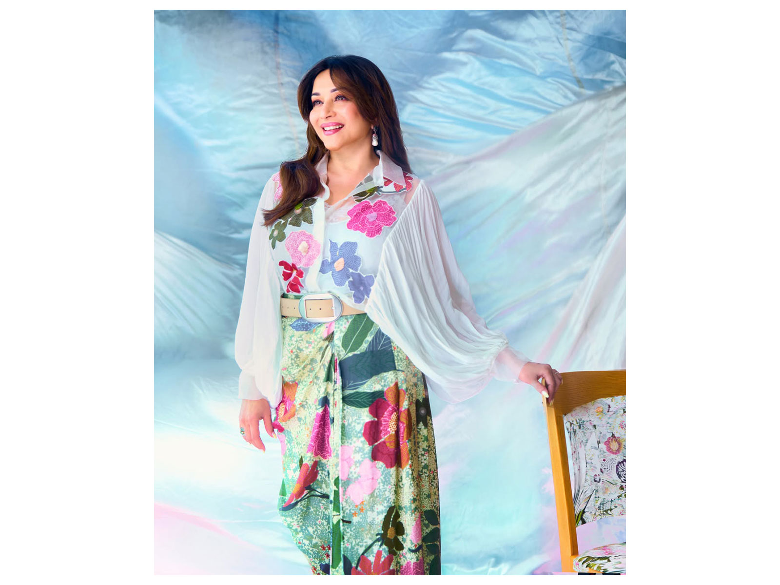 Madhuri Dixit radiates grace in contemporary floral ensemble