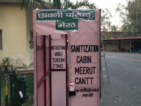 Sanitsation Chamber set up in Meerut's cantonment area