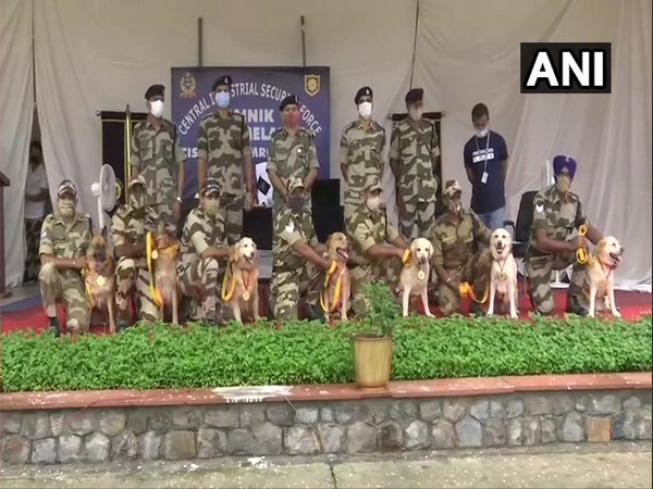Seven sniffer dogs of CISF serving in Delhi Metro retire today